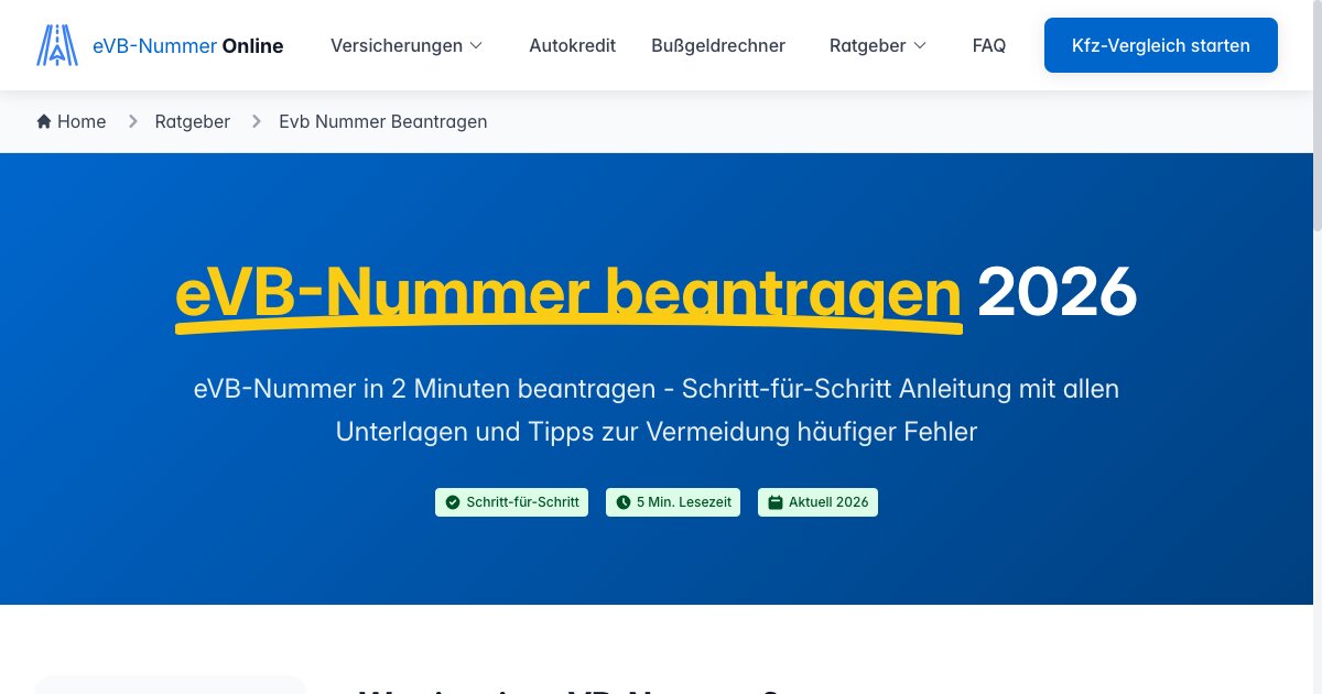 Ruv Evb Nummer